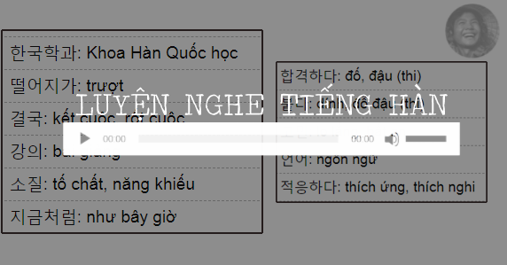 Bài nghe 서울대 한국어 4A - Bài 1